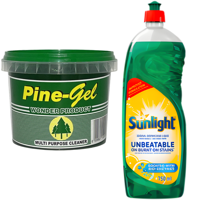 Pine gel 500g + Sunlight Dishwashing Liquid 750ml | Shop Today. Get it ...