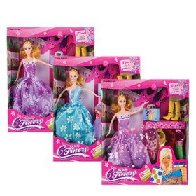 Bulk Pack x 3 Doll 29cm Princess With 4 Dresses+Accessories | Shop ...