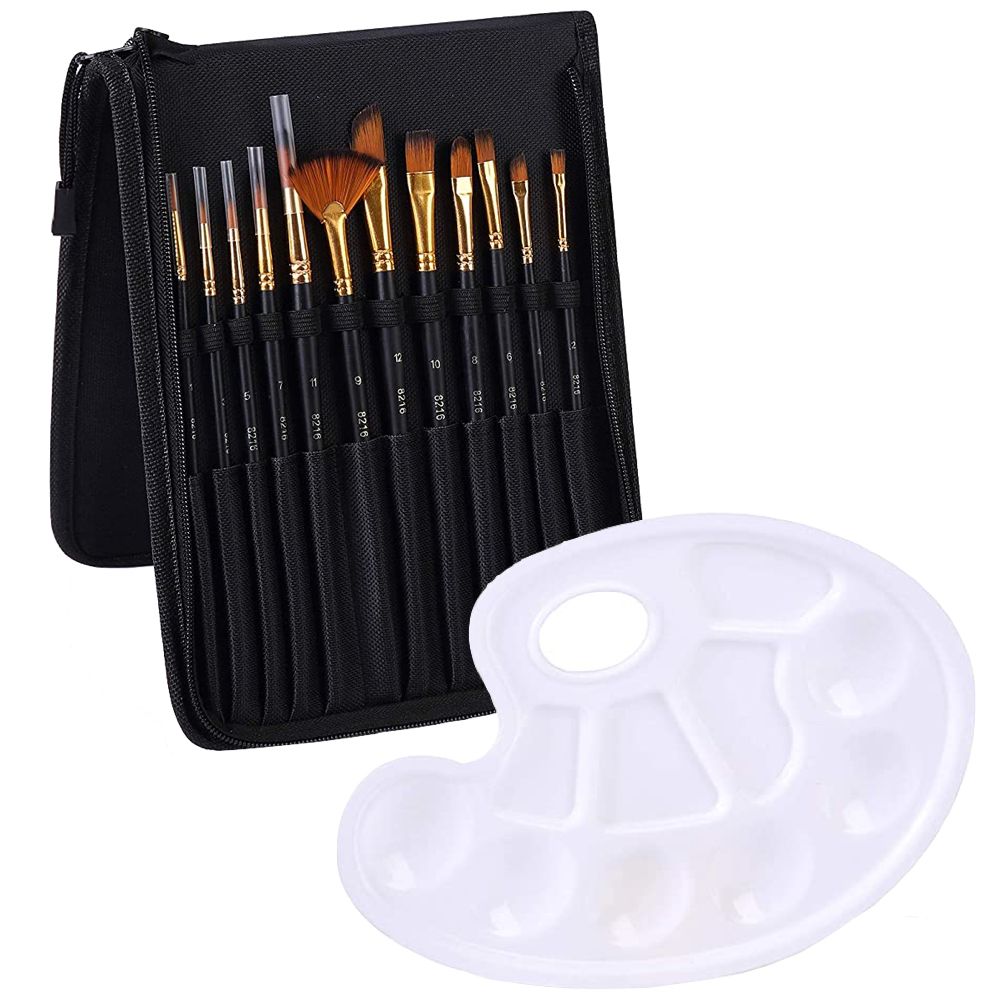 Craft Stationery Cool Paint Brush & Pallet Set of 14 | Shop Today. Get ...