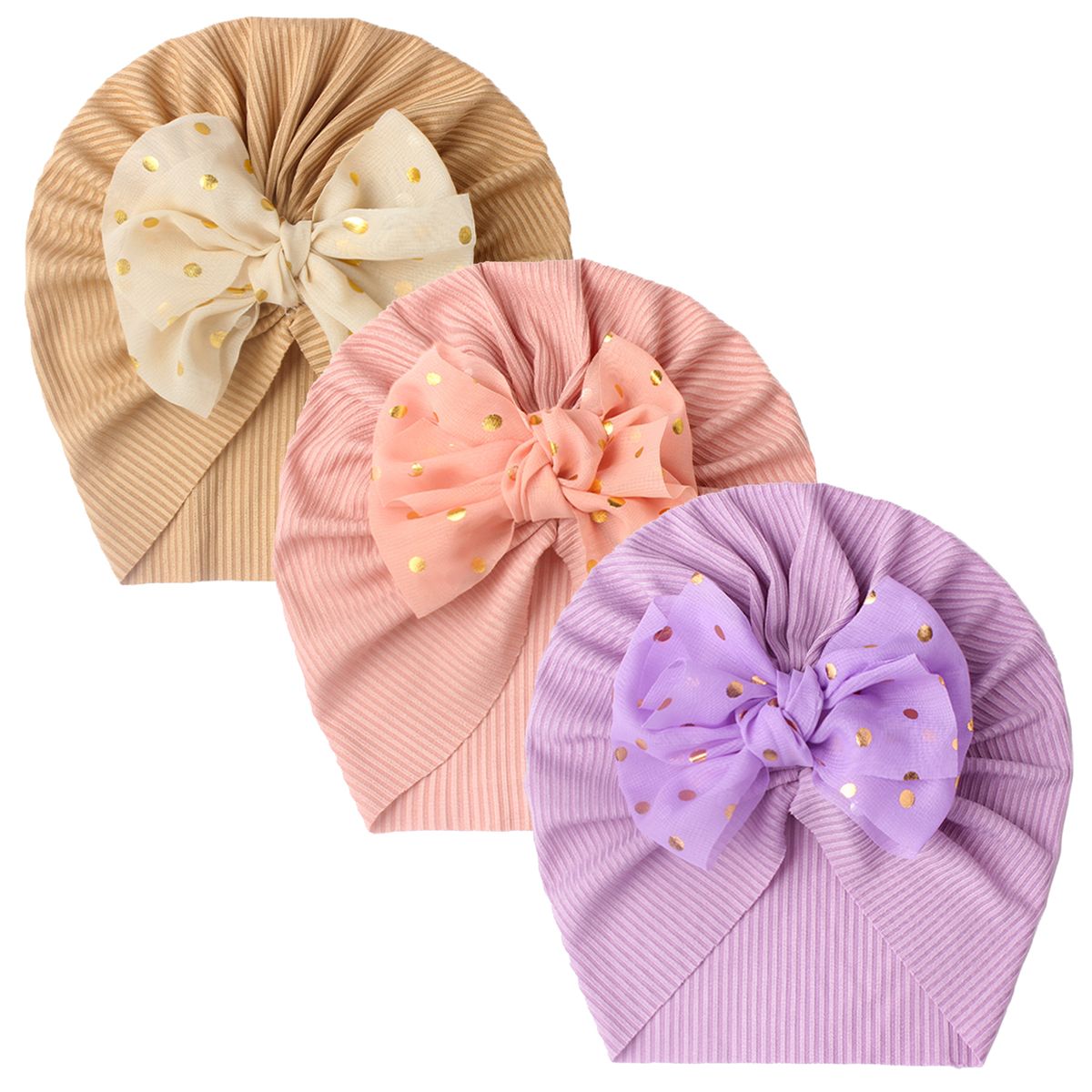 Newborn baby Girl Turbans Infant Turban Nursery Beanie Headwrap Elastic ...