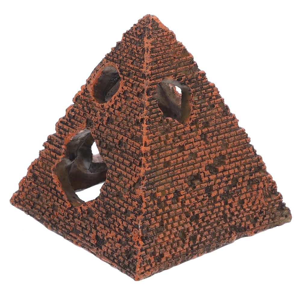 Pet Aquarium Pyramid Egyptian Reptile Hideout For Fish Tank Accessories ...
