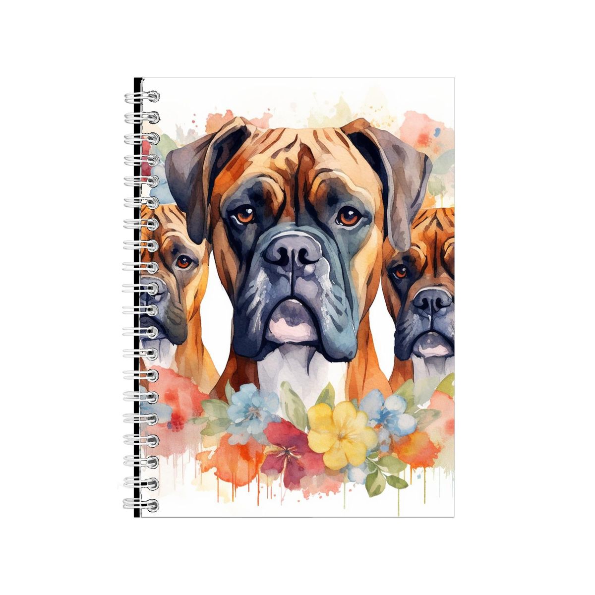 Flower Dogs 31 A5 Notebook Gift Idea Spiral Notepad 200 | Shop Today ...