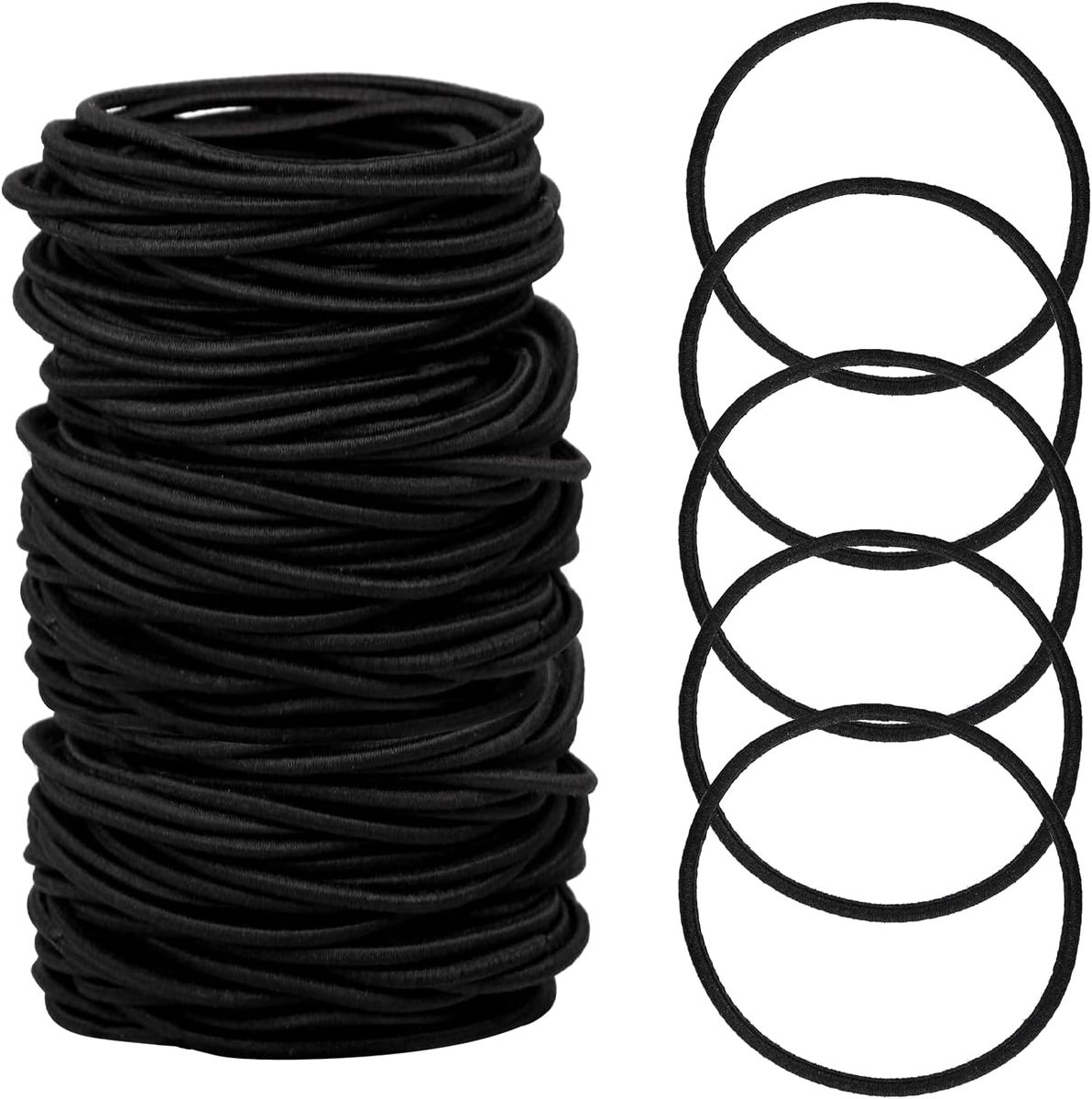 Girls Black Seamless Stretch Hair Elastics - 12 Piece | Shop Today. Get ...