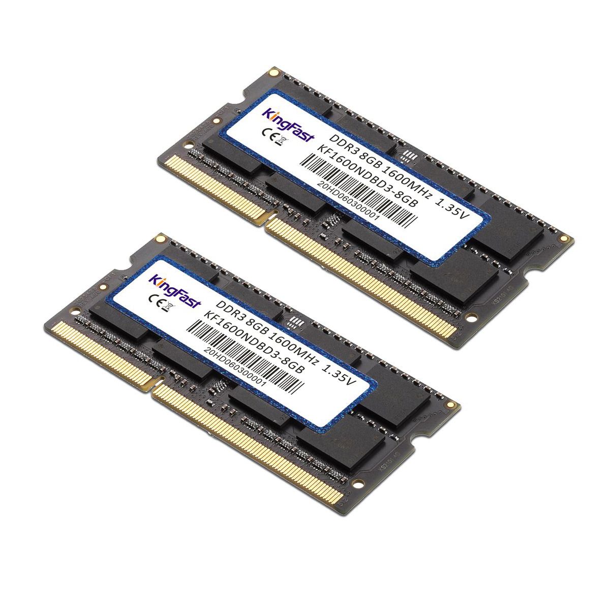 Kingfast Gold 16GB DDR3 1600Mhz LV Laptop RAM combo (2 x 8GB DDR3 1600 ...