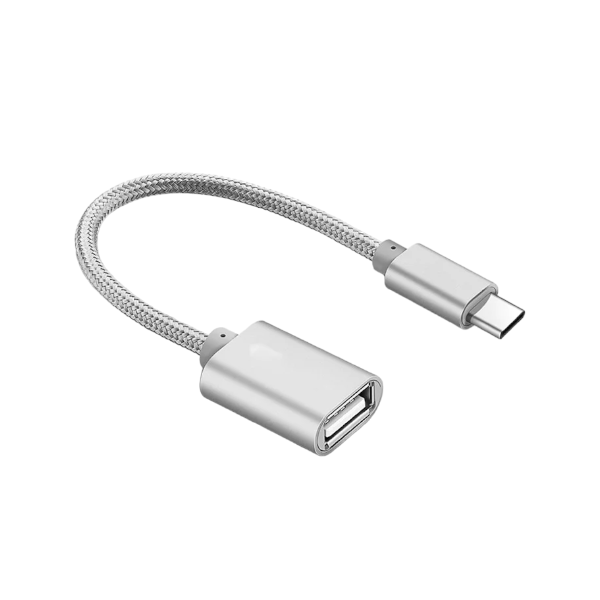 KIN - KY-168 - Micro OTG Cable with Metal Shell - Silver | Shop Today ...