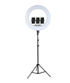 18 Inch LED Ring Light with Tripod Stand and 3 Phone Holders-RL-18 ...