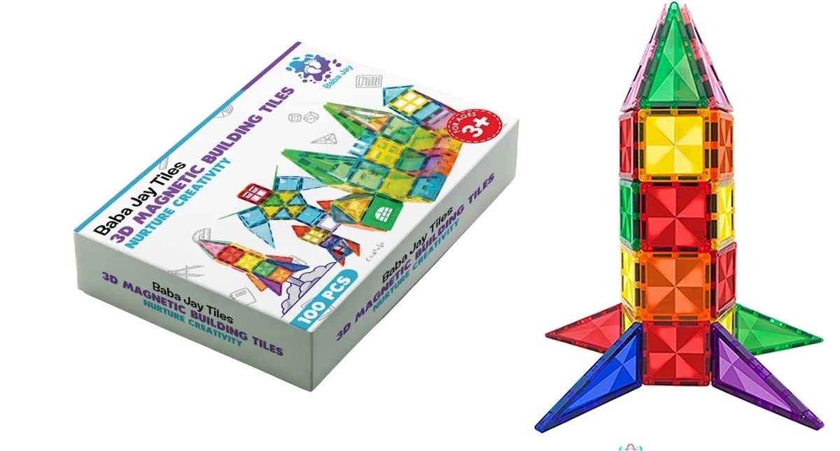 Baba Jay Magnetic Toy Diamond Tiles - 100 Pieces | Shop Today. Get it ...