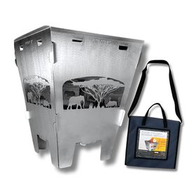 Stainless Steel Fire Fryer Boma - Portable Fire Pit & Braai | Safari ...