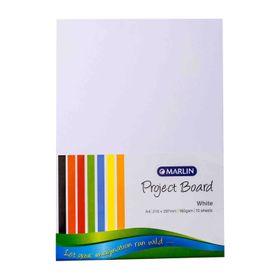 Marlin - 10 A4 Project Boards 160gsm - White (Pack Of 10) | Shop Today ...