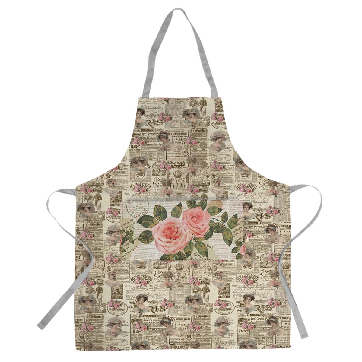 Newspaper Rose Medium Length Apron | Shop Today. Get it Tomorrow ...
