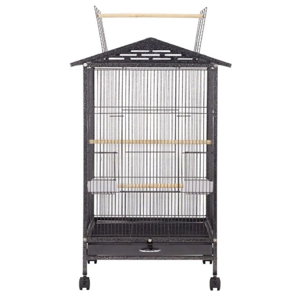 Pet Open Top Portable Rolling Bird House Cage on Wheels (75cm) | Shop ...
