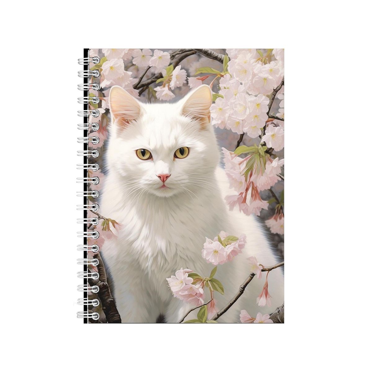 WHITE CAT IN SPRING A5 Notebook Gift Idea | Shop Today. Get it Tomorrow ...