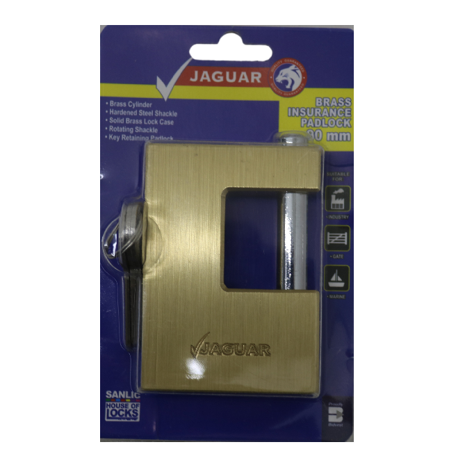 90mm Brass Jaguar Padlock | Shop Today. Get it Tomorrow! | takealot.com