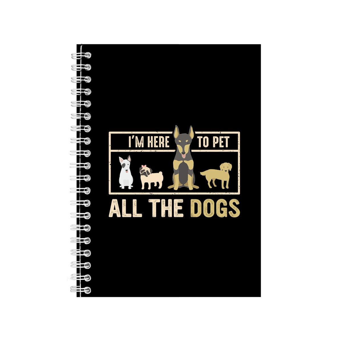 I_m Here To Pet Notebook Pet Gift Idea A5 notes 126 | Shop Today. Get ...