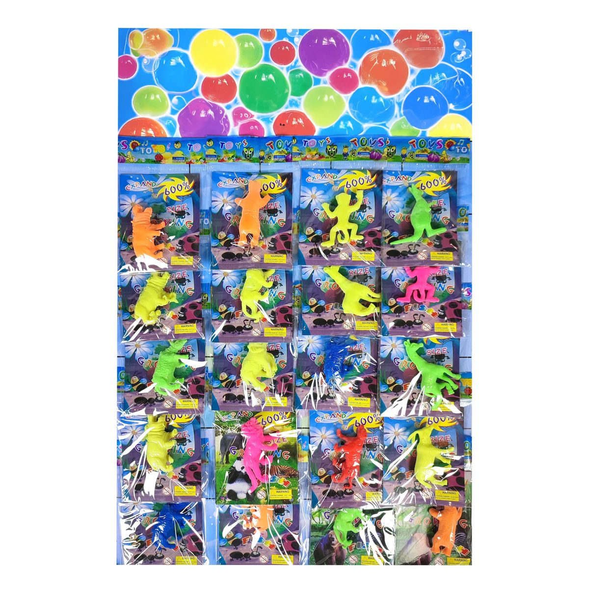 Party and Classroom Kids Prizes Pack - 20 Water Expanding Animal Toys ...