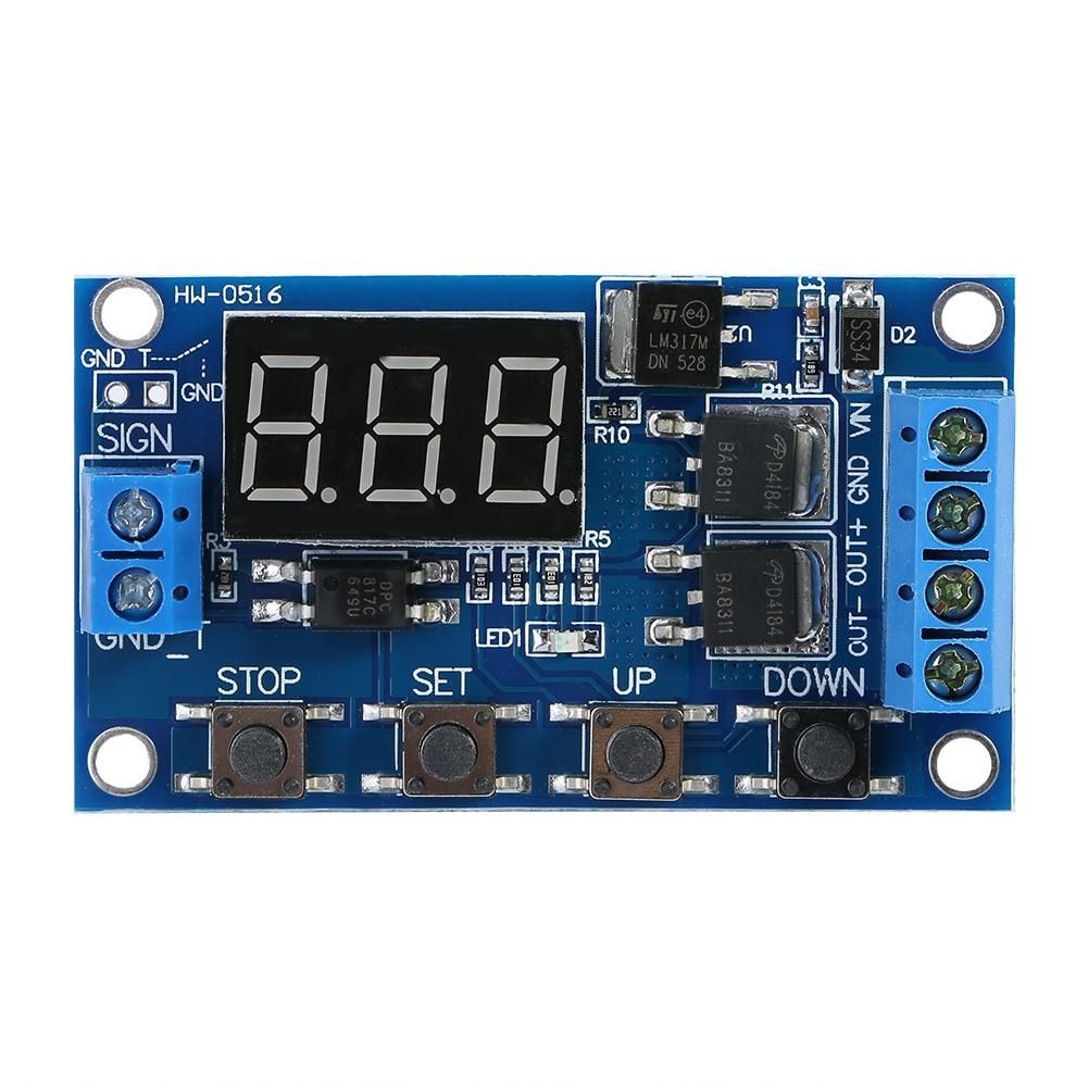 DC 5V--36V Trigger Cycle Delay Timer Switch Turn On/Off Relay Module ...