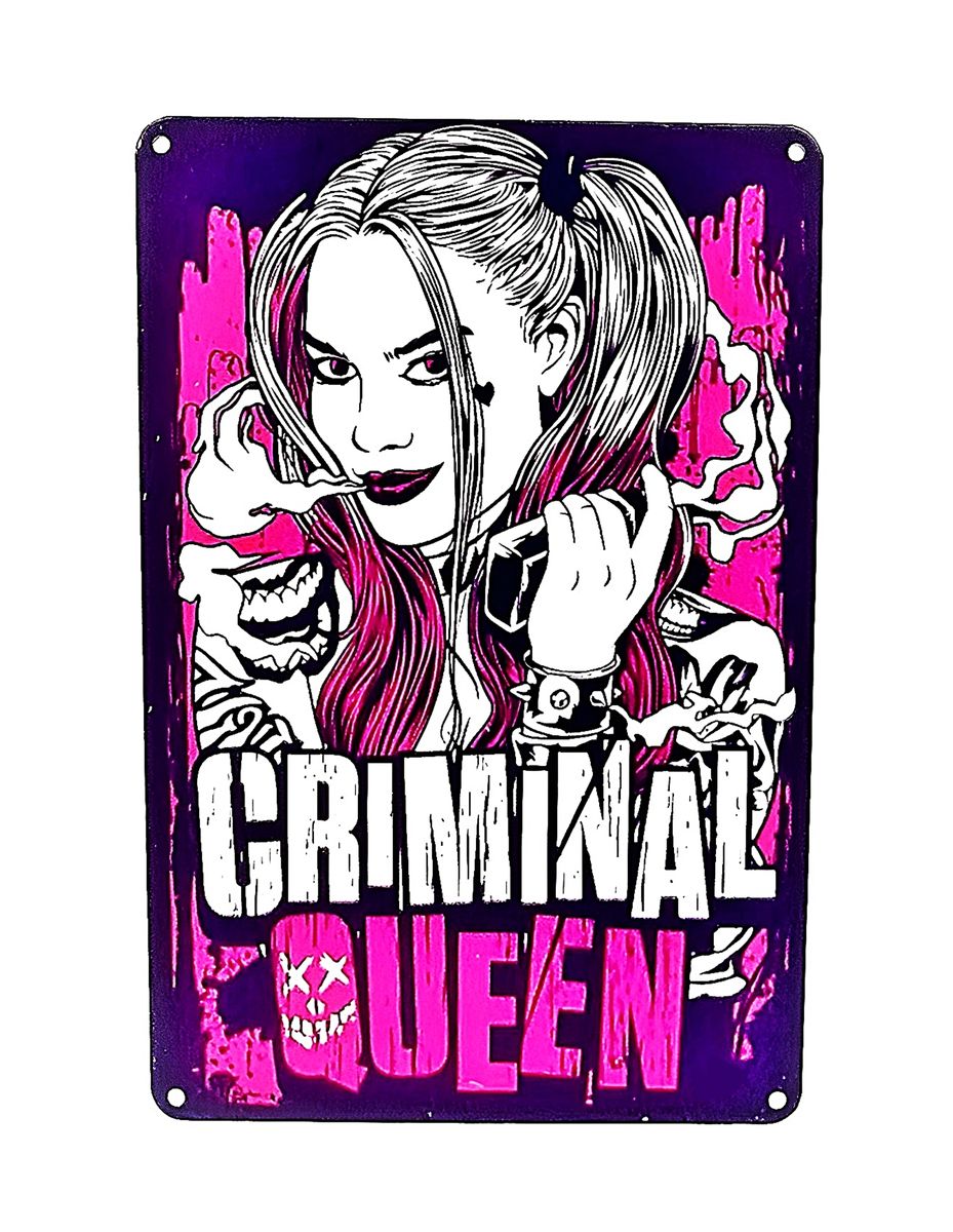 Criminal Queen Vintage Style Metal Bar Sign for Bar Pub Wall Décor ... Criminal Queen Vintage Style Metal Bar Sign for Bar Pub Wall Décor ...