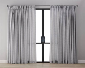 Legend Sheer Curtains- Luxurious 6-String Pleated Finish | Shop Today ...