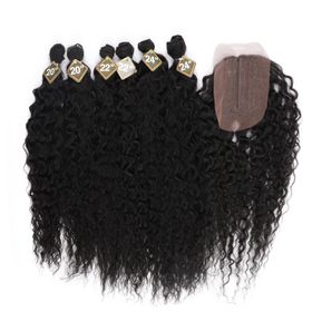 Magic All In One Pack Synthetic Hair Bundles With Closure Lexi 1B ...