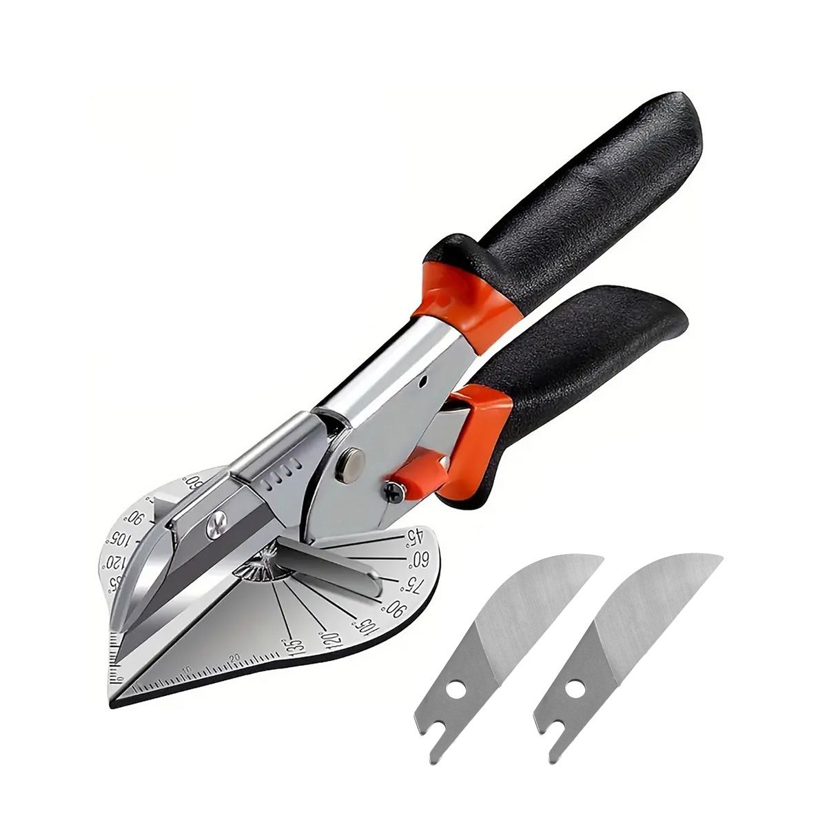 Multi-Angle Miter Shear Cutter with 2 Blades Adjustable 45-135 Degree ...