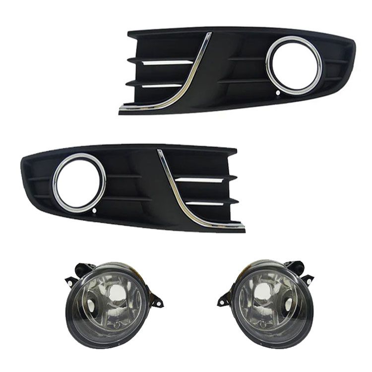 Round Fog Lights with Chrome Beading Grille Compatible with VW Polo ...