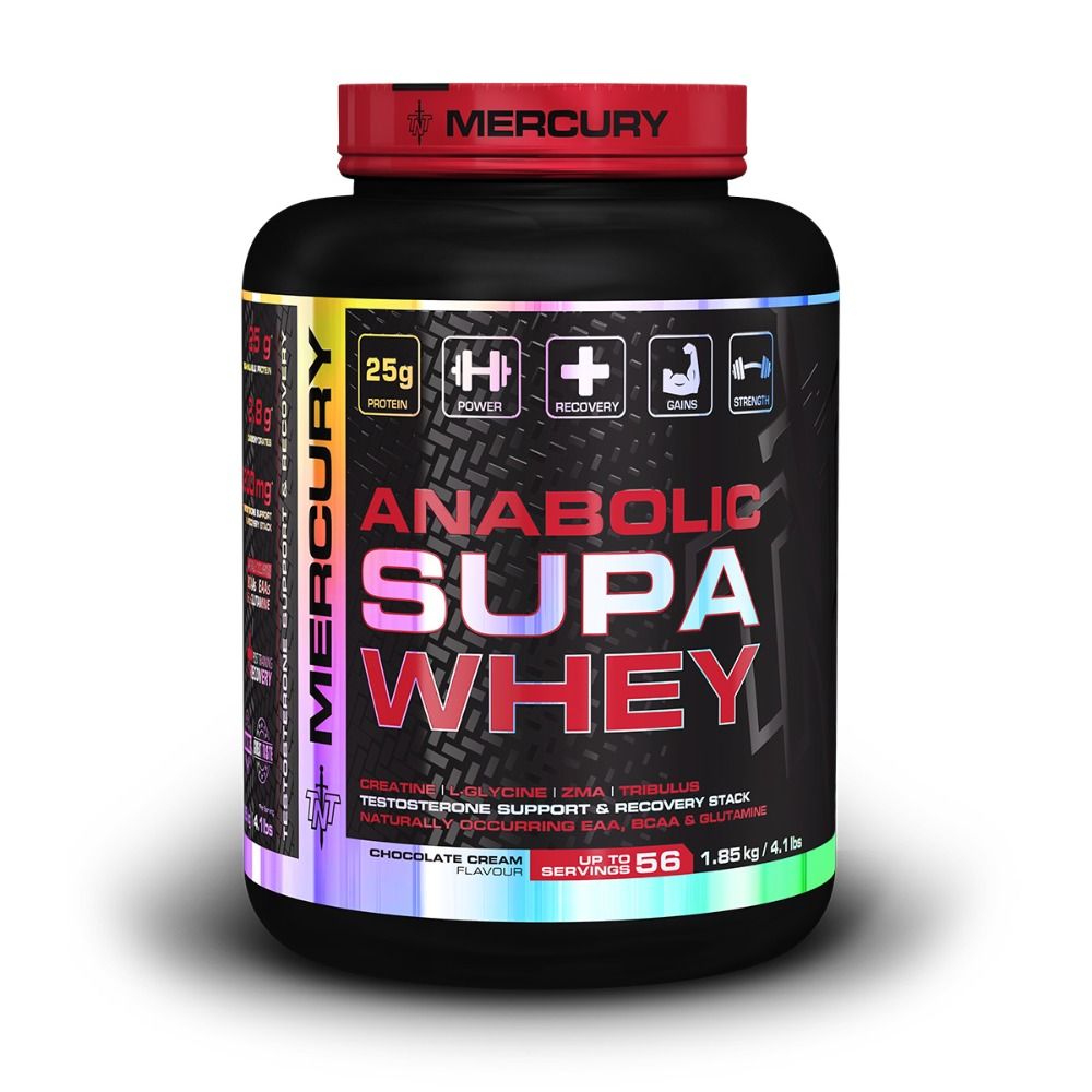TNT Mercury Anabolic Supa Whey Protein Blend - Chocolate Cream - 1.85kg ...