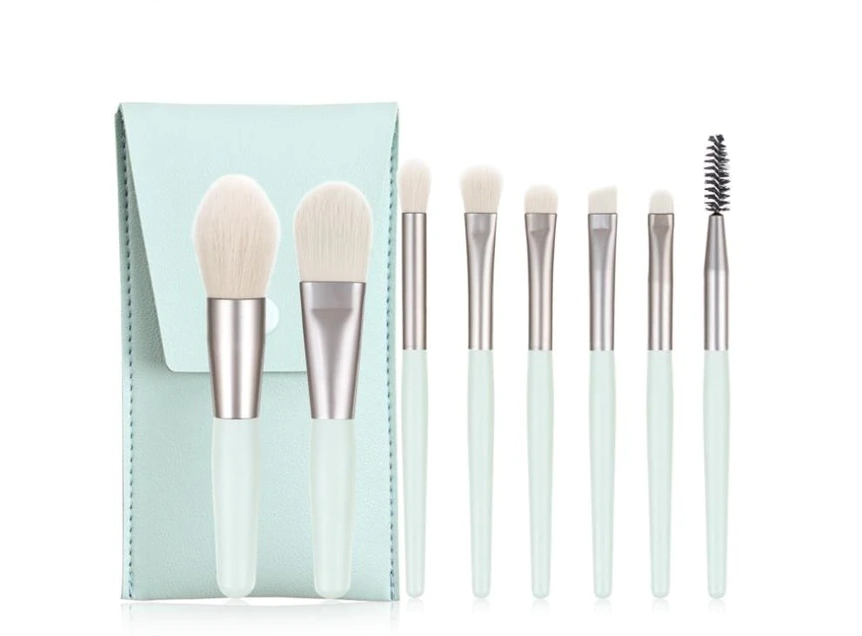 8 Piece Mini Makeup Brush Set & Travel Bag | Shop Today. Get it ...