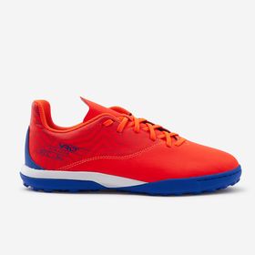 Kipsta Kids' Lace-Up Football Boots Viralto I Turf Tf - Orange & Blue ...