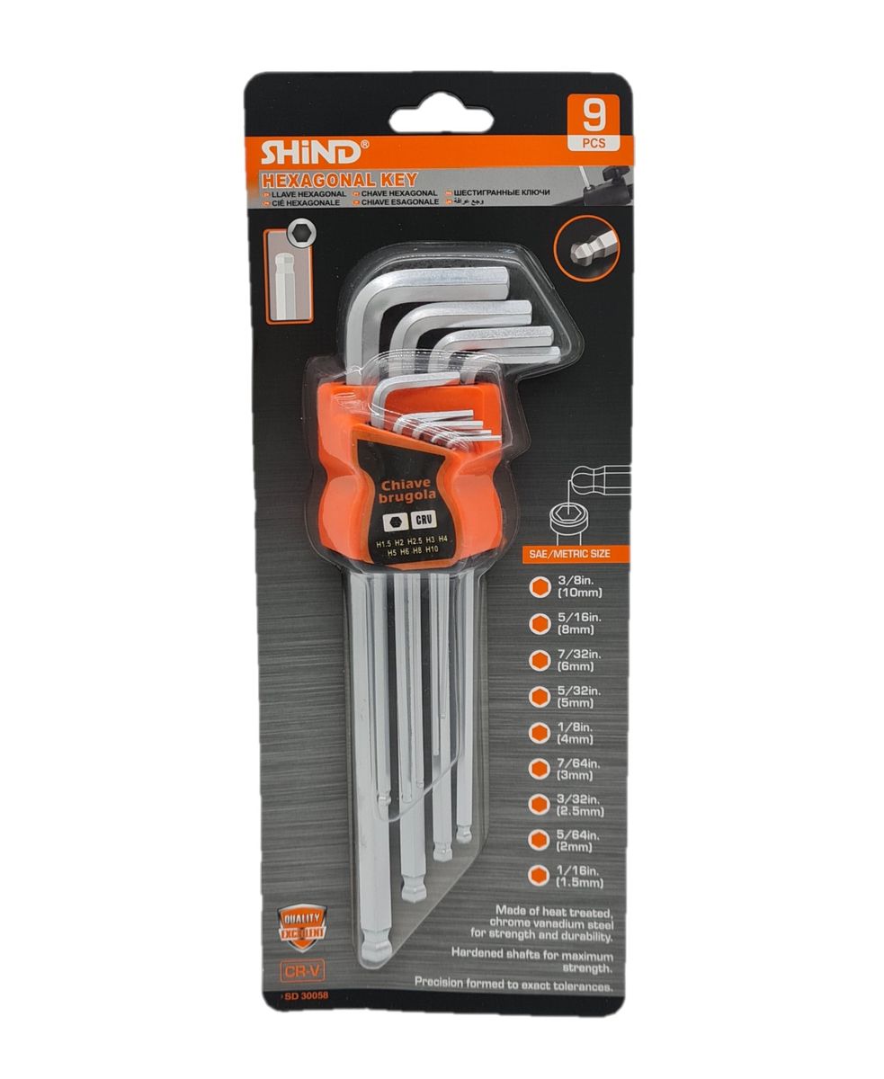 9 Piece Hex Allen Key Set | Shop Today. Get it Tomorrow! | takealot.com