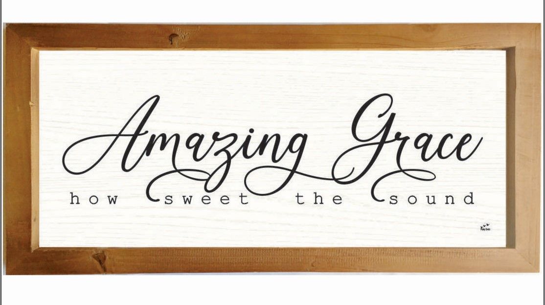 Amazing grace wall art (W63cm x H31cm) | Shop Today. Get it Tomorrow ...