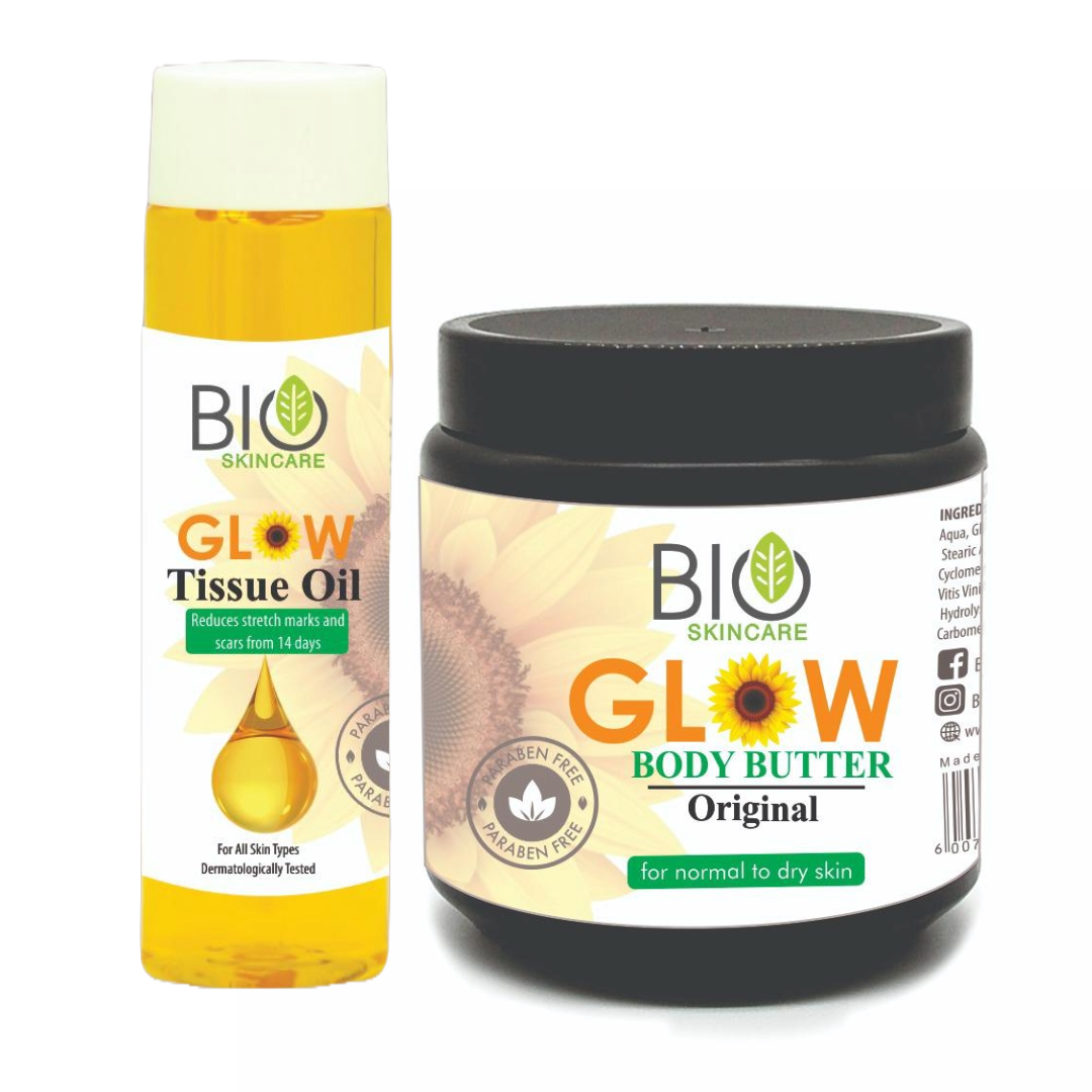 Bio SkinCare Glow Tissue Oil And Body Butter Combo | Shop Today. Get it ...