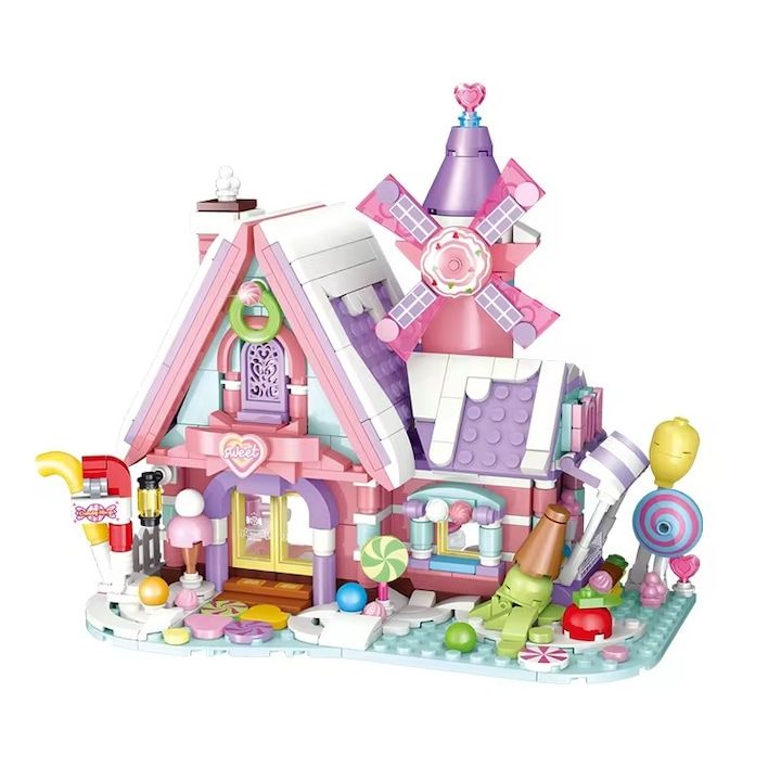 Fantasy Candy House for Girls 6-12 Compatible with Lego City House ...