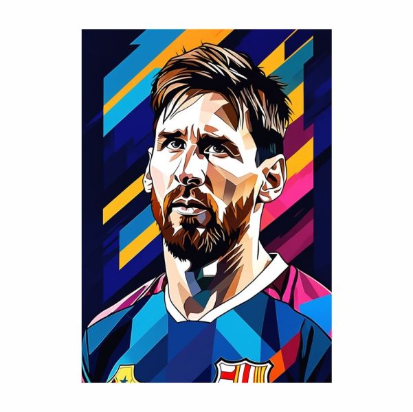 Lionel Messi 102 Splash - A1 Poster | Shop Today. Get it Tomorrow ...