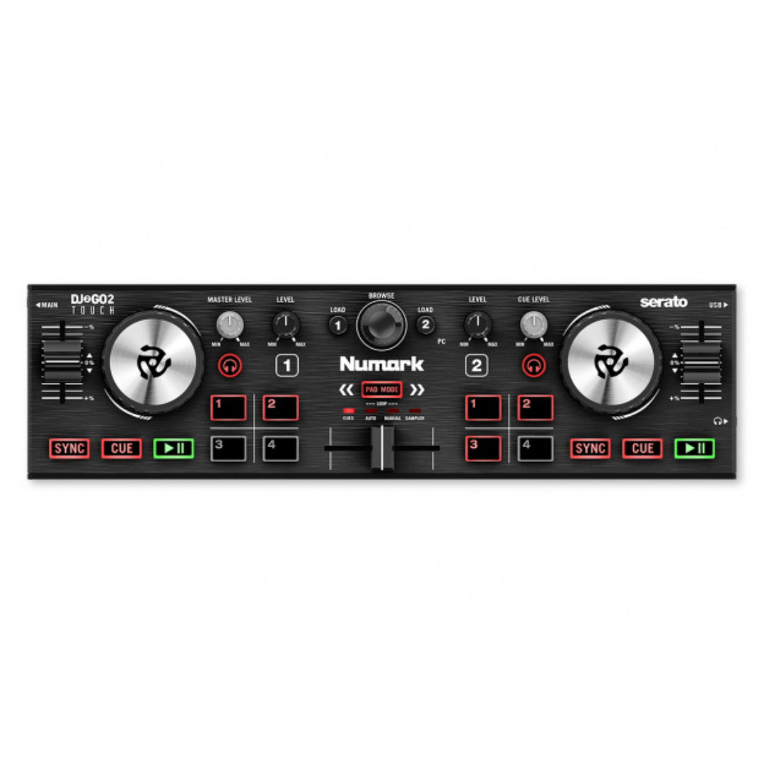 Numark DJ2GO2 Touch - Pocket DJ Controller with Capacitive Touch Jog ...