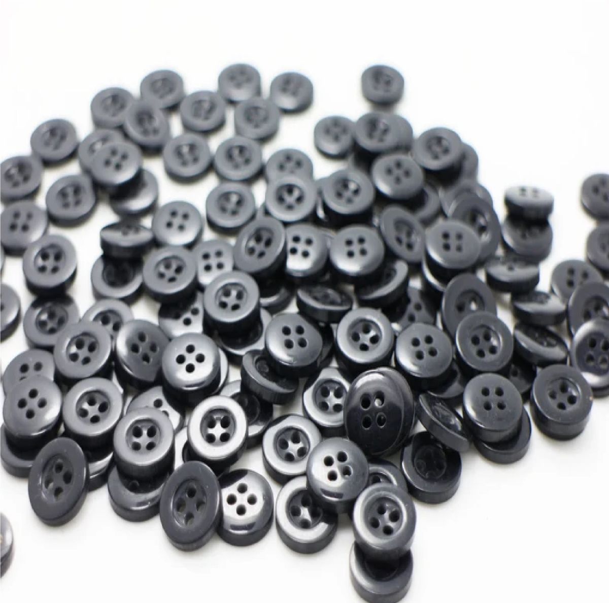 Black Resin buttons 50 piece , 1.1cm each | Shop Today. Get it Tomorrow ...