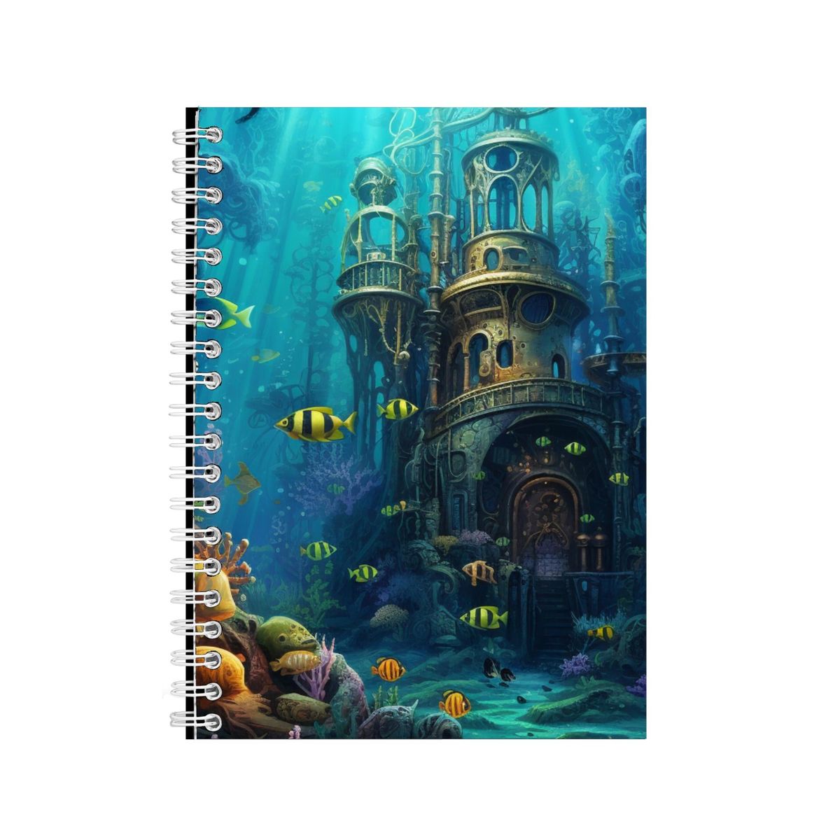 Home A5 Notebook Pad Ocean Blue Lovers Trendy Graphic Birthday Present ...