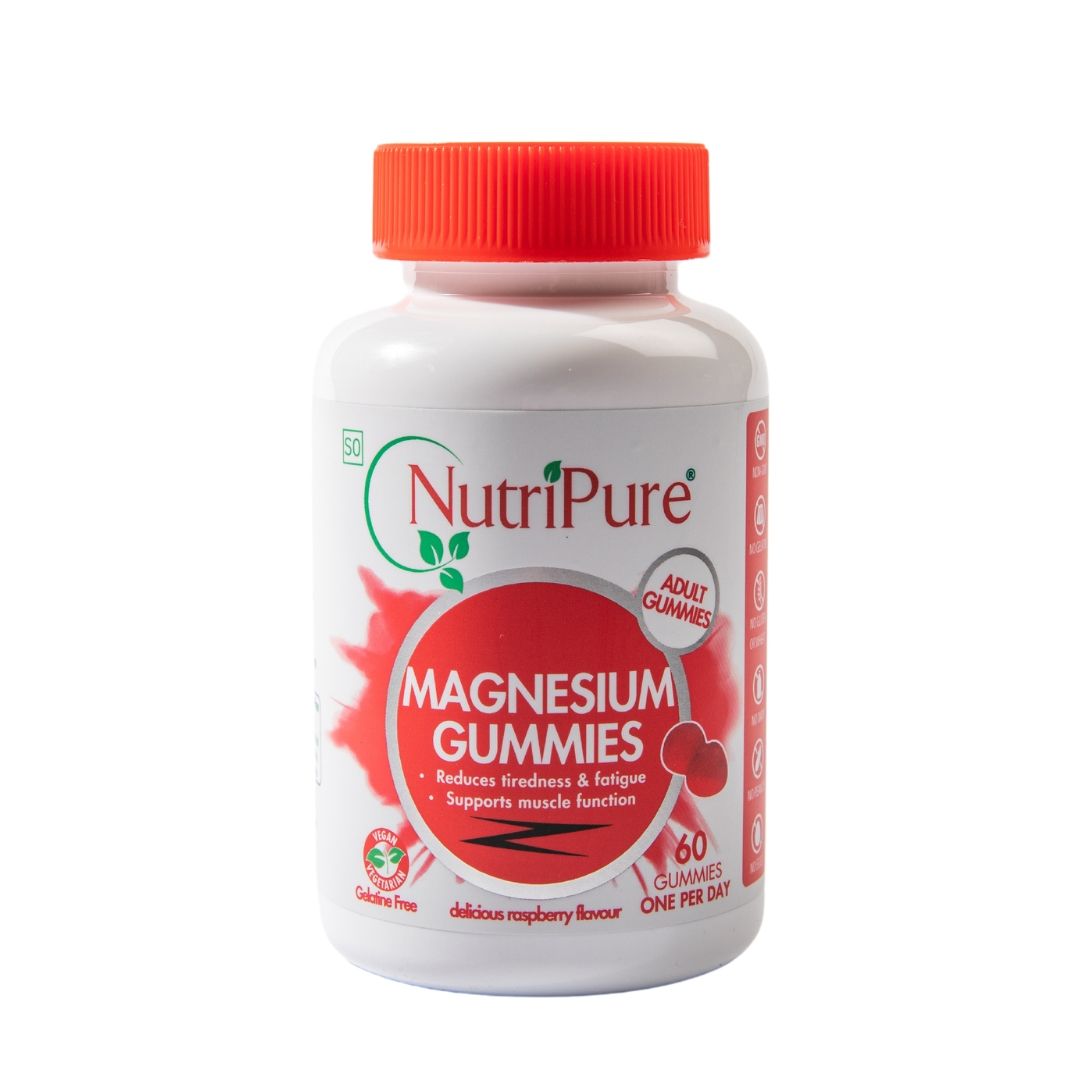 NutriPure Adults Magnesium Gummies with 65mg of Elemental Magnesium (60 ...