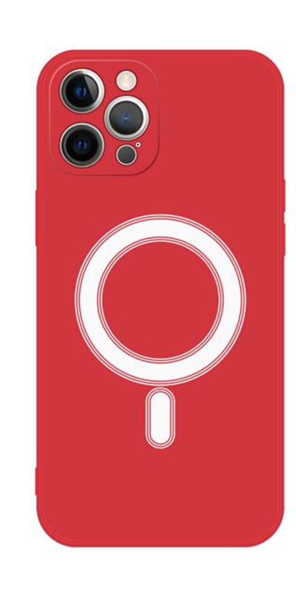 Red Silicone Cases Magnetic For Iphone 12/12pro/12 promax | Shop Today ...