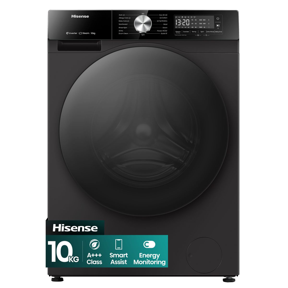 Hisense 10Kg Front Loader Washing Machine with Auto Dosing- Premium ...