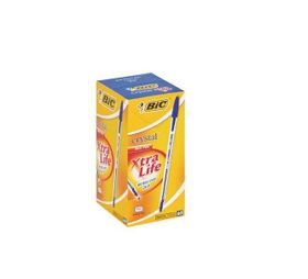 BIC Crystal Xtra Life Medium Ball Point Pen - Blue (Box of 60 Barcoded ...