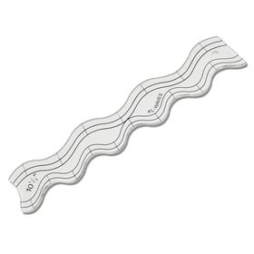Craft Stationery Wavy Quilting Free Motion Ruler (27cm) | Shop Today ...