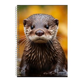 Otter A4 Notebook Pad with Lines for Work Trendy Animals Graphic ...