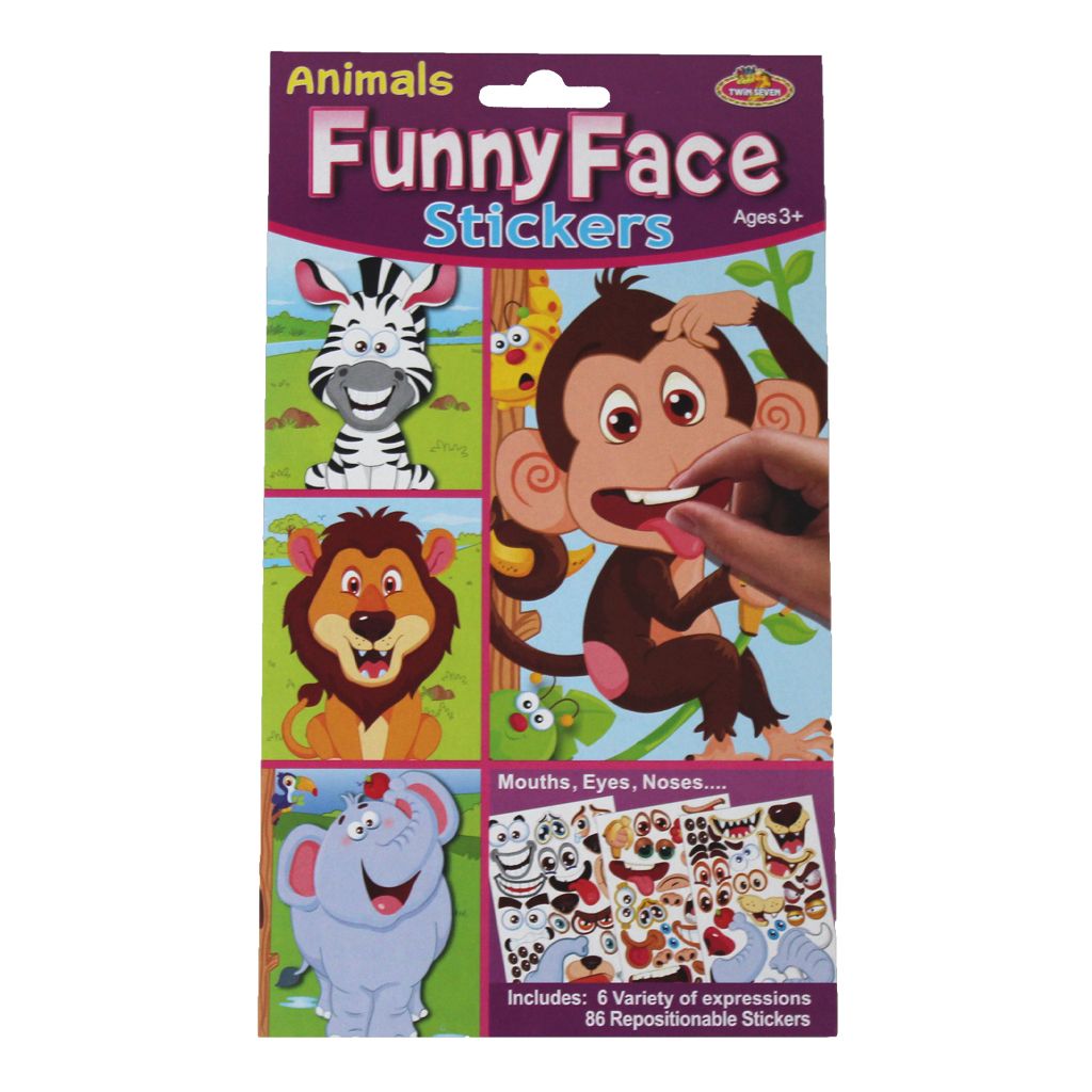 Animals - Funny Face Stickers | Shop Today. Get it Tomorrow! | takealot.com