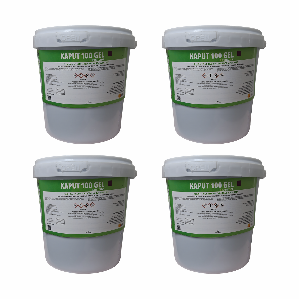 Kaput 100 gel (To Stop Tree Growth After Cutting) 1KG - Case of 4 ...