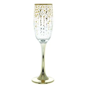 Champagne glass with Gold Stem & Shimmering Foil Detail - Amazing Mum ...