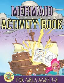 mermaid activity book for girls ages 3-8: cute mermaid activity gift ...