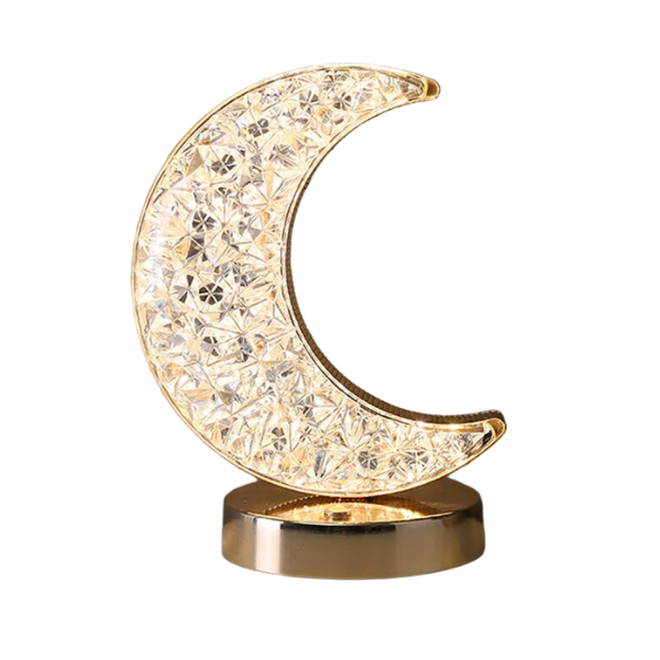 Modern Rechargeable Luxury Crystal Lamp - Moon | Shop Today. Get it ...