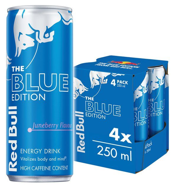 Red Bull Energy Drink Blue Edition Juneberry 250ml 4 Pack | Shop Today ...