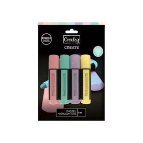 Croxley Create Pastel Highlighters - 1 x 4 pack | Shop Today. Get it ...