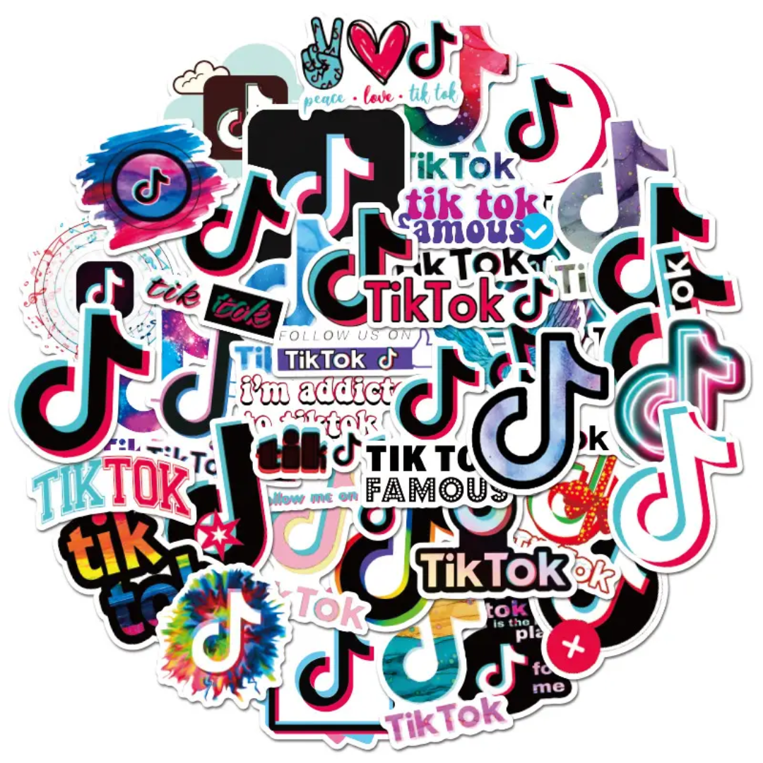 Custom TikTok Sticker Mix -50 Piece | Shop Today. Get it Tomorrow ...